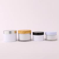 China OEM ODM Clear Double Wall Plastic Jars with Lids 4 oz Black Lids Clear Pet 8 oz Plastic Cosmetic Jars Cream Set 150g 200g 300g for sale