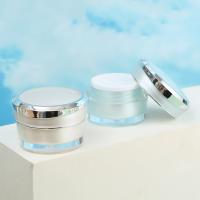 China Acrylic Double Wall Nail Gel Jar for Customized Colors Makeup Plastic Cream Jar and Face Hand Hair Skin Care Body Scrub for sale