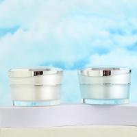 China Acrylic Double Wall Nail Gel Jar for Customized Colors Makeup Plastic Cream Jar and Face Hand Hair Skin Care Body Scrub for sale