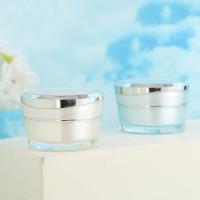 China Acrylic Double Wall Nail Gel Jar for Customized Colors Makeup Plastic Cream Jar and Face Hand Hair Skin Care Body Scrub for sale