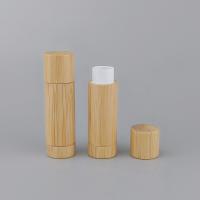 China 3g 5g Lip Balm Container Round Bamboo Lipbalm Packaging Tubes for Sustainable and Environmentally Friendly Beauty for sale