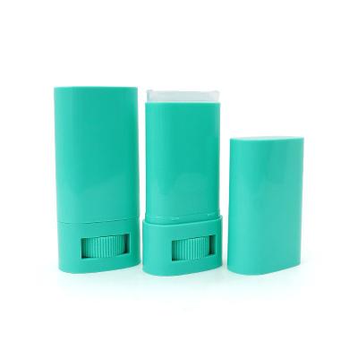 China Industrial Cosmetic Oval Lotion Bar Stick Refillable Plastic Purple Lipbalm Tube Twist up Deodorant Container 5g 15g 20g for sale