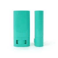 China Industrial Cosmetic Oval Lotion Bar Stick Refillable Plastic Purple Lipbalm Tube Twist up Deodorant Container 5g 15g 20g for sale