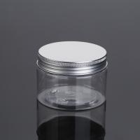 China PET Food 100ml 150ml 250ml 300ml 16oz 32oz Amber Black PET Plastic Cosmetic Cream Jar with Aluminum Lid and Durable for sale