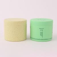 China Wheat Biodegradable Cosmetic Containers Recyclable 100% PCR PLA Material Straw Cream Jar Green 2oz 3oz 8oz Free Samples for sale