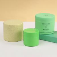 China Wheat Biodegradable Cosmetic Containers Recyclable 100% PCR PLA Material Straw Cream Jar Green 2oz 3oz 8oz Free Samples for sale