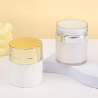 China 15g 30g 50g 100g Cosmetic Airless Pump Jar Luxury Personal Care Cream Airless Jar Plastic Airless Bottle Jar Refillable for sale
