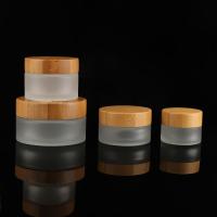 China Customized Colors Skin Care Glass Bottle Jar Packaging Bamboo Products 5g15g 20g 30g 50ml 100ml 150ml 200ml 4oz 8oz for sale