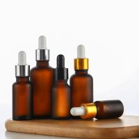 China Private Label Oil Bottles 5ml 10ml 15ml 30ml 50ml 100ml Frosted Glass Dropper Bottle with Glass Pipette OEM/ODM Acceptable for sale