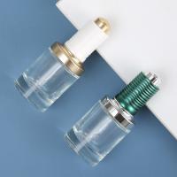 China 30-50ml Round Clear Dropper Glass Skin Care Oil Bottle with White Push Dropper Assembled Dropper for sale