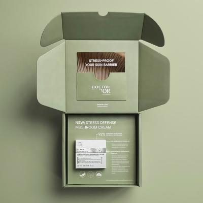 China Custom Logo Kraft Paper Cosmetic Packaging Box and Corrugated Cardboard Skincare Packaging Box for Luxury Shipping for sale