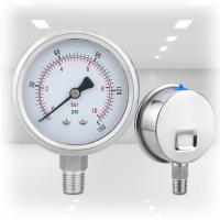 China 16bar 2.5-inch NPT1/4 Thread Connection 304ss Stainless Steel Pressure Gauges for Outlet for sale