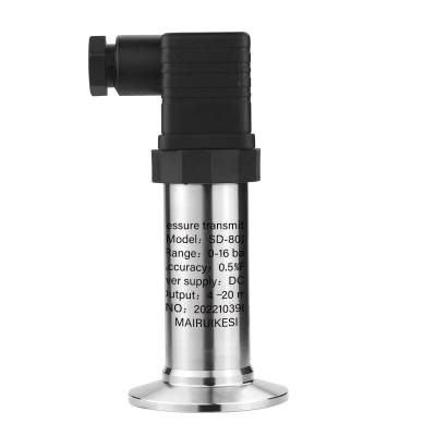 China 50.5mm Chuck Connection 4-20mA 100 Bar Stainless Steel Pressure Sensor for Air Gas for sale
