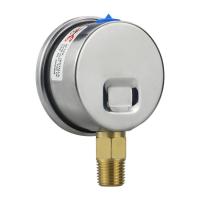 China Y50 50mm Brass Bottom Connection Hydraulic Pressure Gauge with and 2.5% Precision for sale