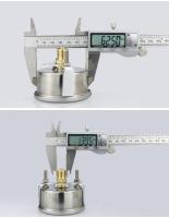 China 62.5mm NPT1/4 Spring Tube Manometer with 16bar Nominal Diameter and NPT1/4 Connection for sale
