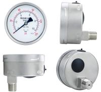 China 4 Inch 600bar Back Connection Stainless Steel Hydraulic Pressure Gauges Manufactured for sale
