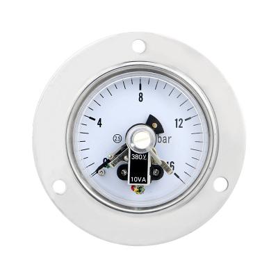 China Electric Contact Pressure Gauge with 2.5% Precision and 62.5mm Back Belt Installation for sale