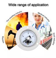 China Electric Contact Pressure Gauge with 2.5% Precision and 62.5mm Back Belt Installation for sale