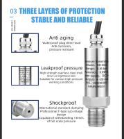 China High Precision 5v 10v Hydraulic Pressure Transmitter for Standard 24V DC Power Supply for sale