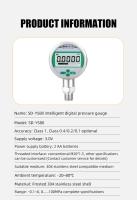 China Stainless Steel 304 LCD Digital Pressure Gauge with High Precision and 0.5% Accuracy for sale
