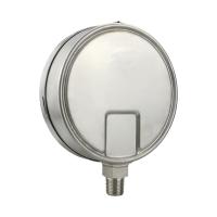 China Origin 51.5mm 160mm Threaded Connection 1/2 Nature Gas Air Bourdon Tube Pressure Gauge for sale