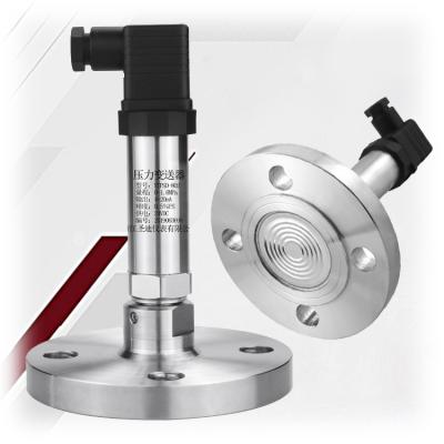China Customized DN25 Flange 4-20mA Stainless Steel Hydraulic Oil Water Pressure Transmitter for sale