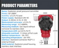 China SD-2088Y Industrial Air Pressure Sensors -0.1-60Mpa with ±0.5%FS Accurate Measurement for sale