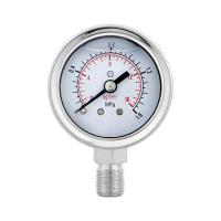 China 1.5 Inch 6bar Glycerine Filling Stainless Steel Monameter Pressure Gauge for 250 Range for sale