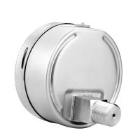 China 100mm 6bar 100psi 1.6FS% Back Connection 304 Stainless Steel Mamometer Pressure Gauges for sale