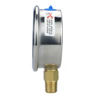 China Customized Support OEM Liquid Filled Pressure Gauge 250bar psi 60mm for Gas and Water for sale