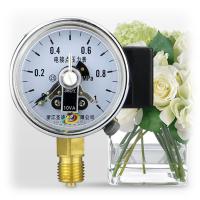 China 62.5mm Bottom Connection Magnetic Assisted Electric Contact Pressure Gauge Manometer for sale
