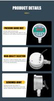 China 80mm Stainless Steel Intelligent Digital Switch Signal Pressure Gauge for Control Pressure for sale