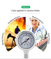 China High Precision 2.5% 40mm Stainless Steel Liquid Filling Monameter for Water Gas Oil for sale