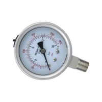 China Customizable M12 Stainless Steel Pressure Gauge Threaded Gauge with 0-16 Bar Display for sale