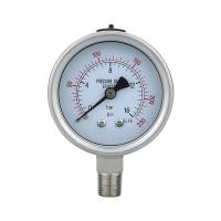China Customizable M12 Stainless Steel Pressure Gauge Threaded Gauge with 0-16 Bar Display for sale