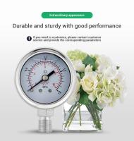 China Zhejiang 40mm Nominal Diameter Oil Filled Glycerin Pressure Gauge -40-200 Degrees Winters for sale