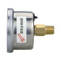 China 40mm Hydraulic Flow Pressure Test Stainless Steel Housing 16 Bar Oil Pressure Gauge M10*1 for sale