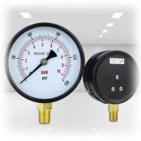 China 1/2''PT/NPT/G/M Threaded Precision Movement Y100 Water Pressure Gauge for Steam Trade for sale