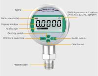 China Stainless Steel 304 SS 0.5%FS Pressure Testing Equipment 100MPa Digital Pressure Gauge for sale