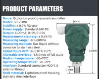 China Standard 24V DC Power Supply 60mpa Pressure Transmitter for Industrial Applications for sale
