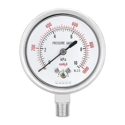 China YE60BF M14*1.5 Isolation Diaphragm Capsule Pressure Gauge for Liquid Gas Measurement for sale