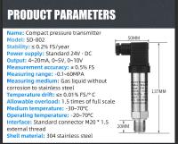 China SD-G802Y Stainless Steel Casing Pressure Sensor Series Durable Pressure Level Transmitters for sale