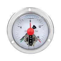 China Electric Contact Detection Customized Glycerin Silicone Liquid Oil Filled Pressure Gauge for sale