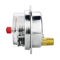 China Electric Contact Detection Customized Glycerin Silicone Liquid Oil Filled Pressure Gauge for sale