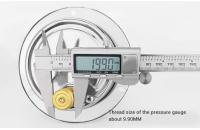 China Electric Contact Detection Customized Glycerin Silicone Liquid Oil Filled Pressure Gauge for sale