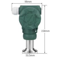 China 50.5mm Chuck LCD Digital Water Pressure Transmitter 4-20mA -0.1-10MPa Oil Pressure Sensor for sale