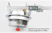 China YNXC100ZT Silicone Filled Manometer Oil Gas Pressure Gauges with Electrical Contacts for sale