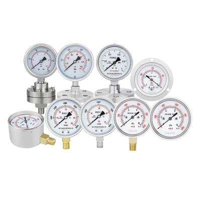 China Gas Measurement Tool 60mm Capsule Micro Pressure Gauge Thread ZG1/4 Range 2.5-100kpa for sale