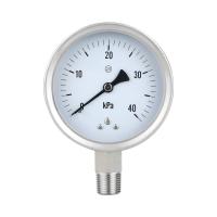China High Precision 2.5% 0-100kpa Industrial Air Micro Pressure Gauge with M20*1.5 Thread for sale