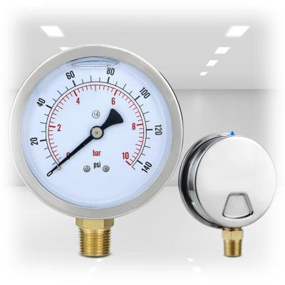 China Accurate Measurement of 0-0.1 to 0-100 Mpa with 100mm Nominal Diameter Pressure Gauge for sale